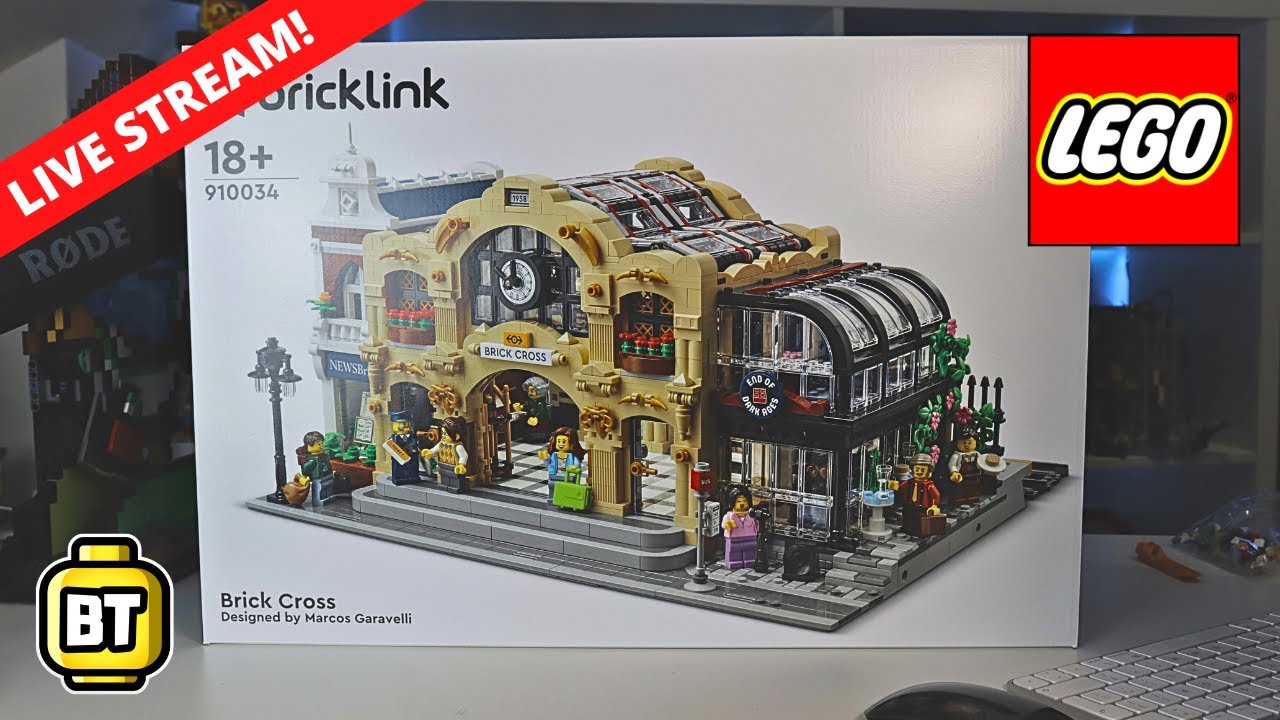 LEGO Bricklink Designer Program Brick Cross Train station LIVE! (910034 ...