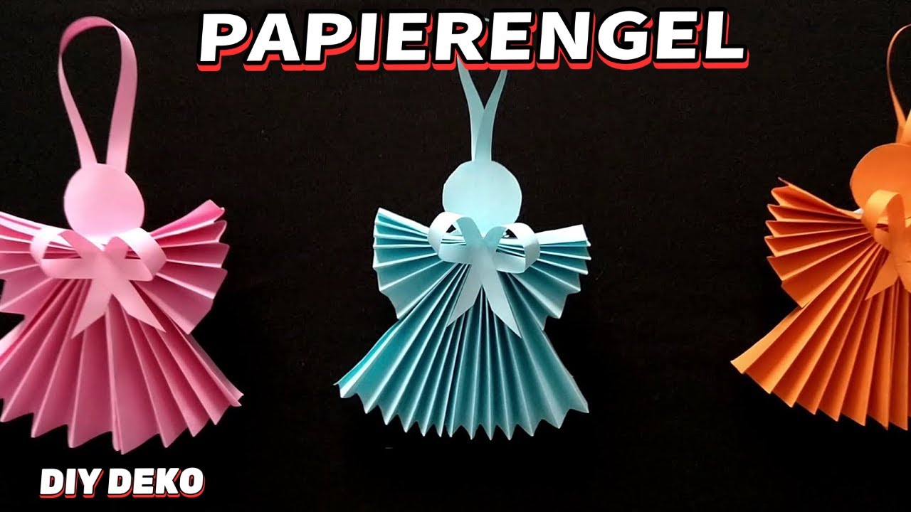 DIY Papierengel falten: Elegante Weihnachtsdeko einfach selber machen ...