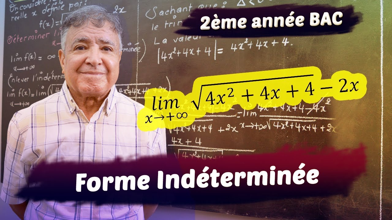 Déterminer la limite d'une fonction avec une forme indéterminée - YouTube