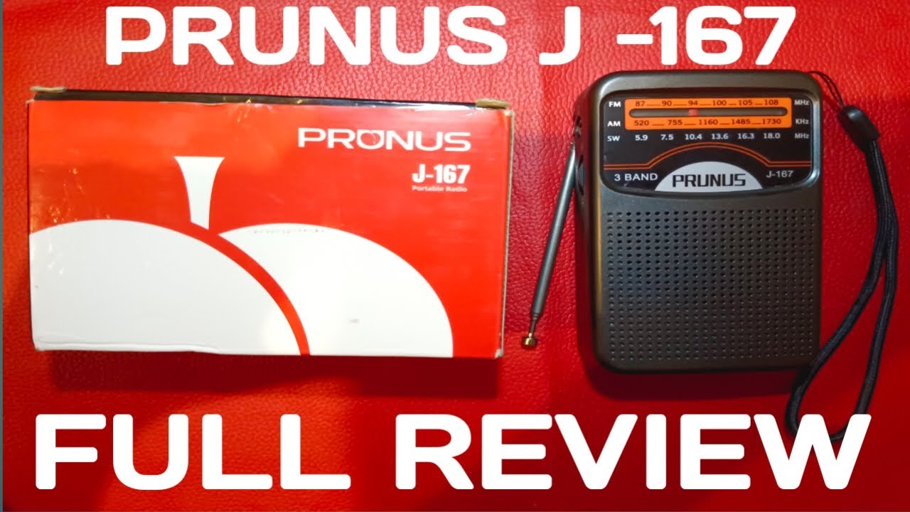 PRUNUS J-167 POCKET RADIO FULL REVIEW || FM RADIO || AM/MW RADIO ...