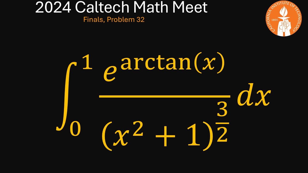 2024 Caltech Math Meet Finals, Problem 32 - YouTube