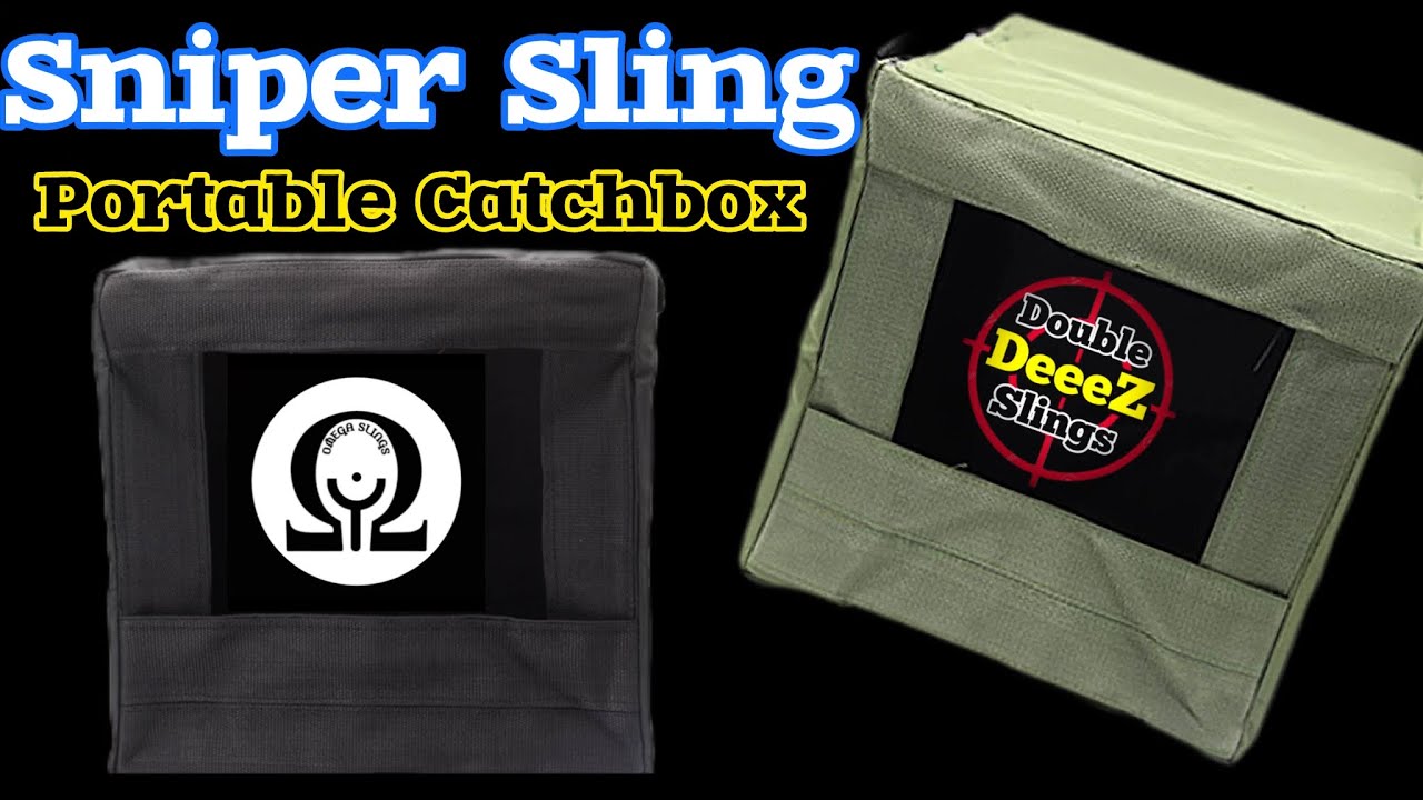 Sniper Sling Slingshot Catchbox Review - YouTube