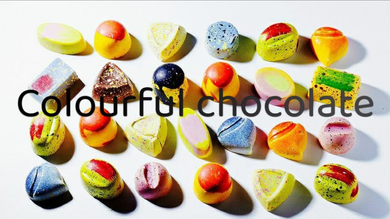 Colourful dark chocolate - YouTube
