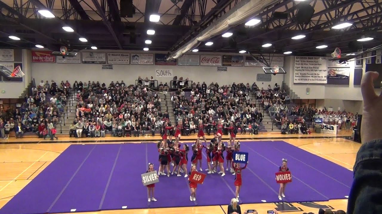 Legacy Jr High Cheer Comp 2.21.15 - YouTube