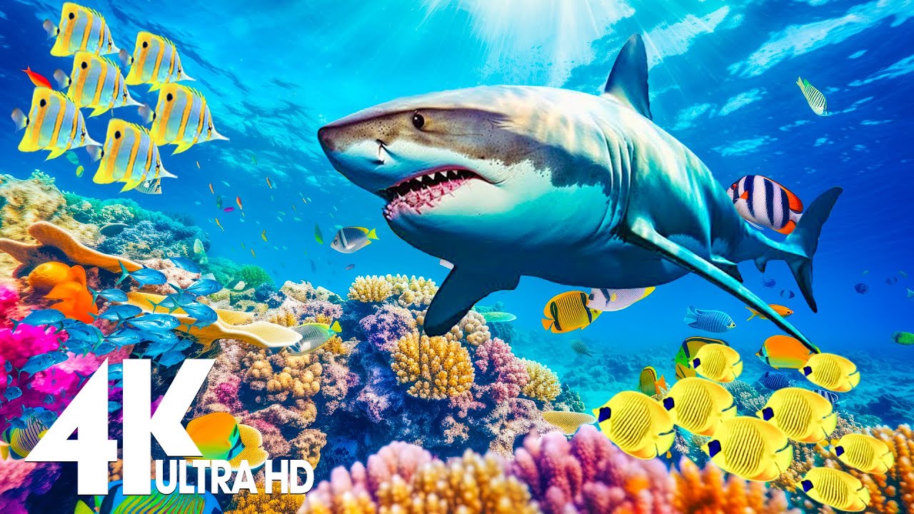 The Ocean 4K - Sea Animals for Relaxation, Beautiful Coral Reef Fish in ...