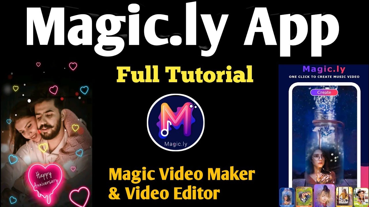 Magic.ly - Magic Video Maker & Video Editor App tutorial - YouTube