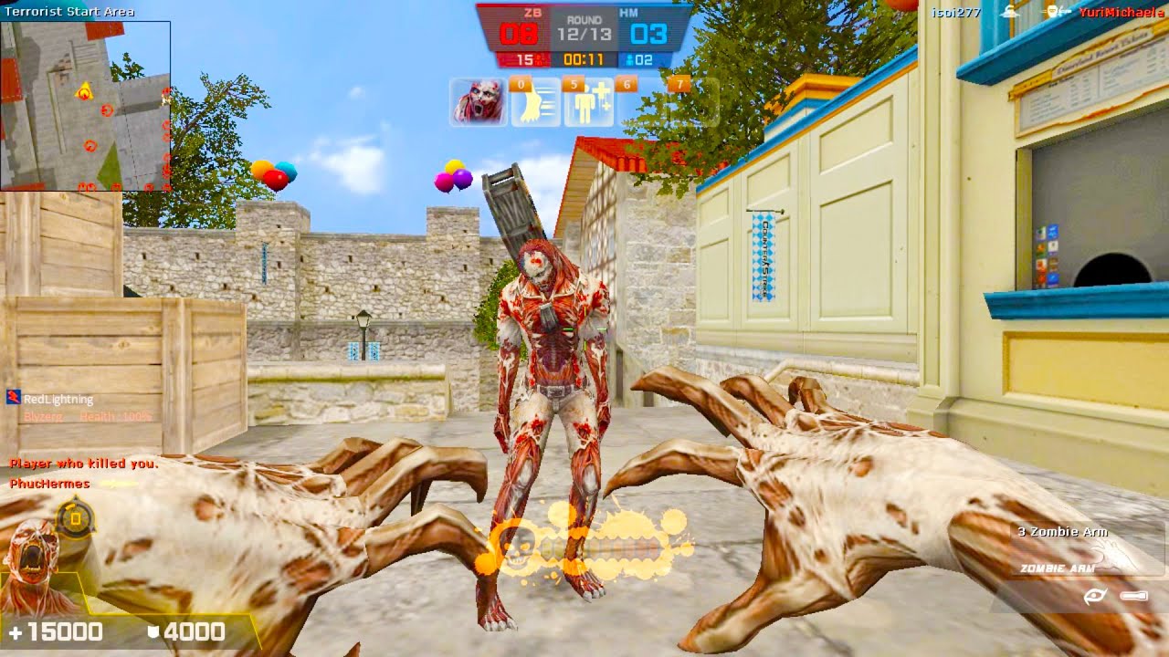 Counter-Strike: NS - Zombie Hero Mod on de_dust CSO map - YouTube