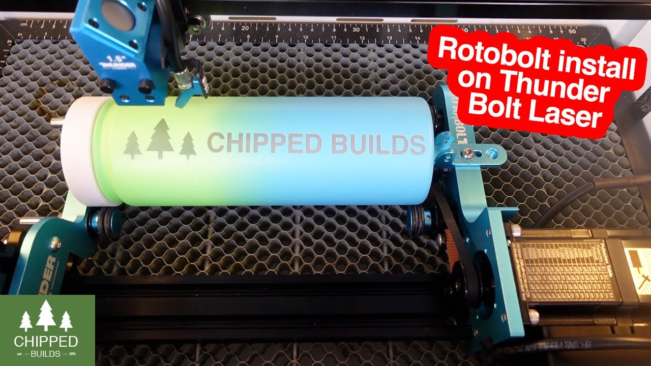 How to Install and Attach the Rotoboss Rotobolt Rotary || Thunder Laser ...