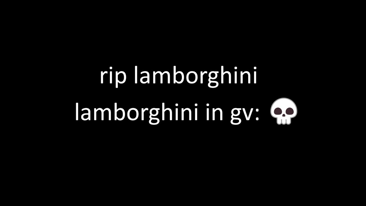 rip lamborghini - YouTube