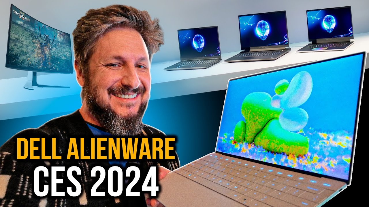 HANDS-ON com Dell XPS 13, Allienware M16 R2 e novos monitores QD-OLED | CES 2024 - YouTube