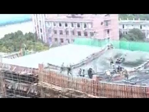 IMAGENS IMPRESSIONANTES - Colapso de estrutura durante obra faz ...