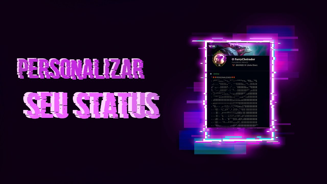 COMO CUSTOMIZAR OS STATUS DO LOL - TUTORIAIS MERDAS #1 - YouTube