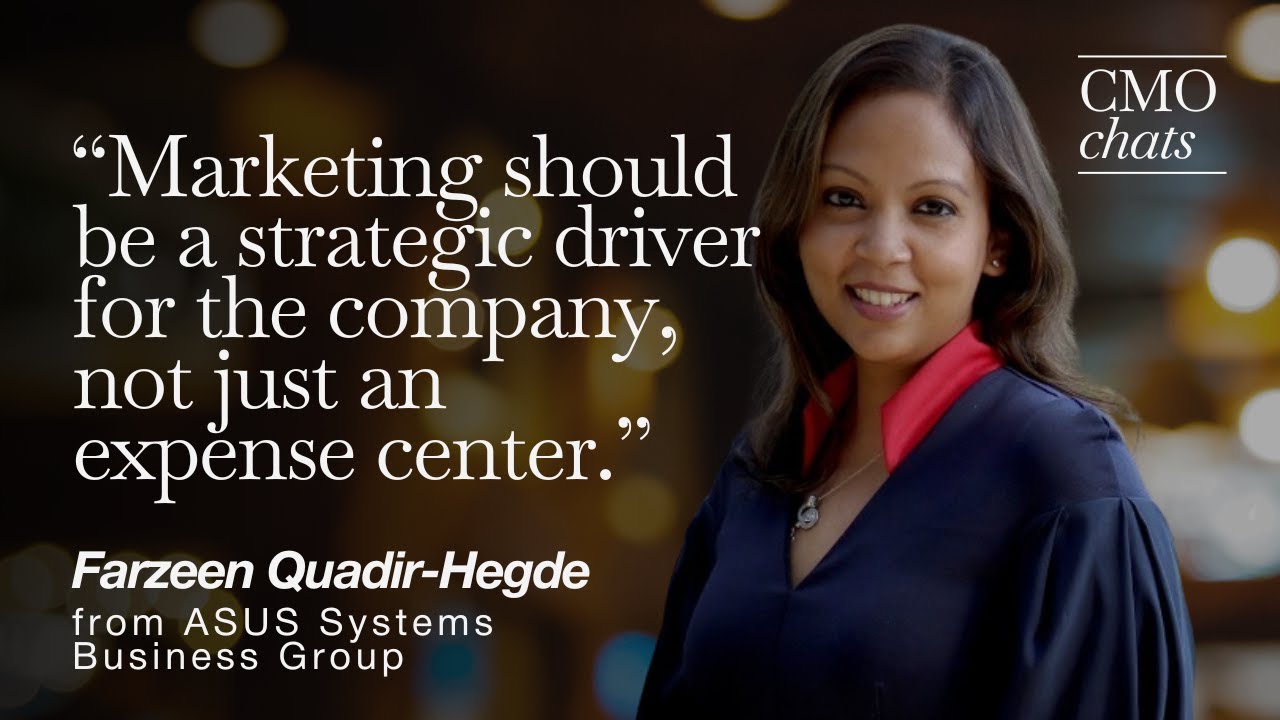 CMO Chats | Farzeen Quadir-Hegde of ASUS Systems Business Group - YouTube