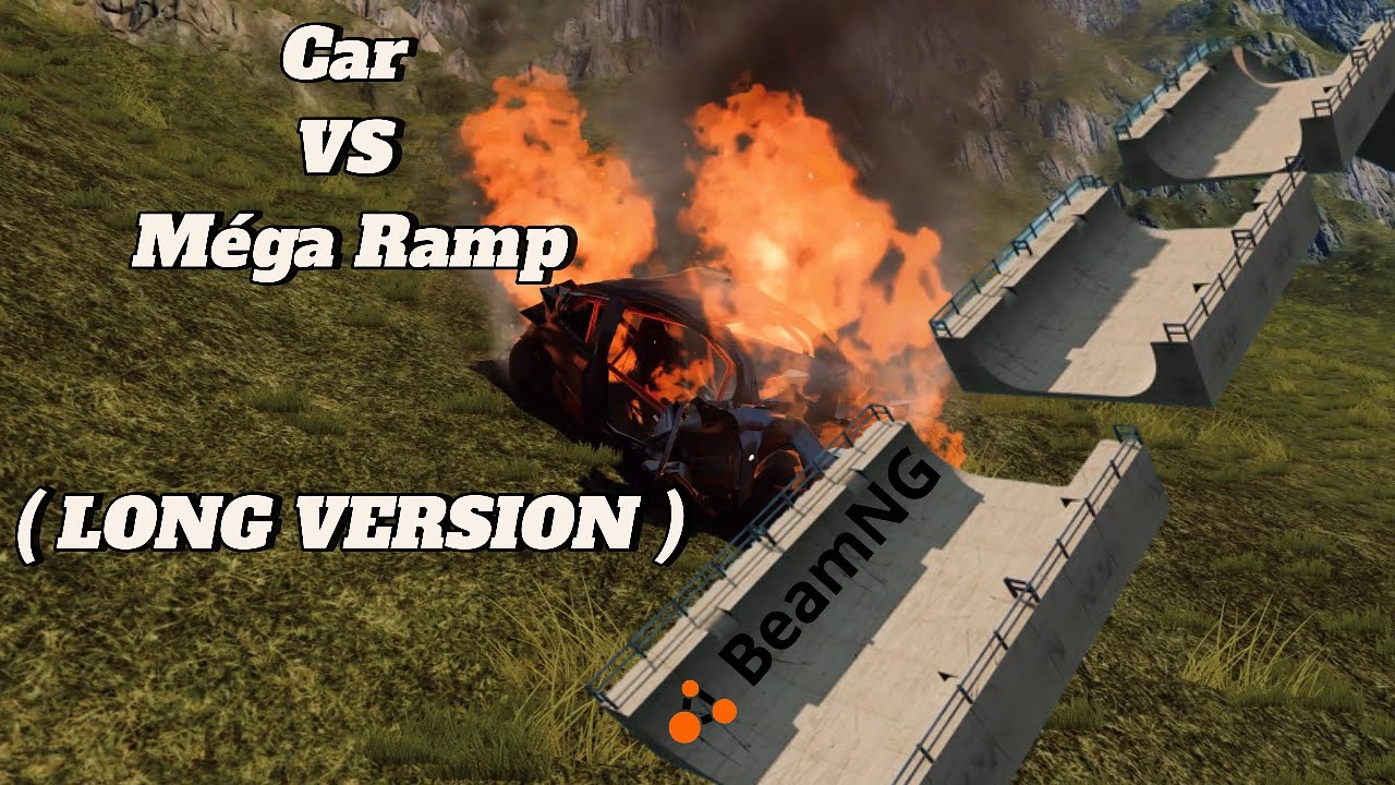 Car VS Méga Ramp #1 - BeamNg Drive ( LONG VERSION ) - YouTube