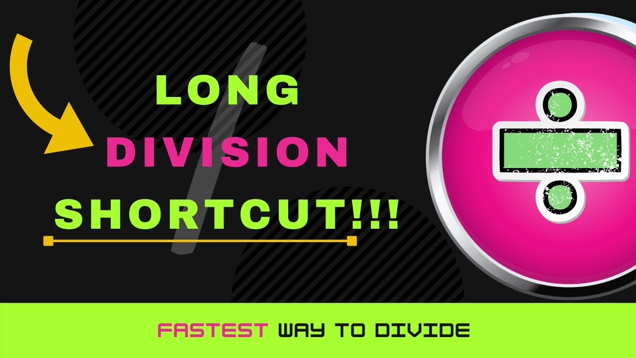 Long Division Shortcut Easiest Way To Do Division YouTube Long Division Shortcut Easiest Way To Do Division YouTube