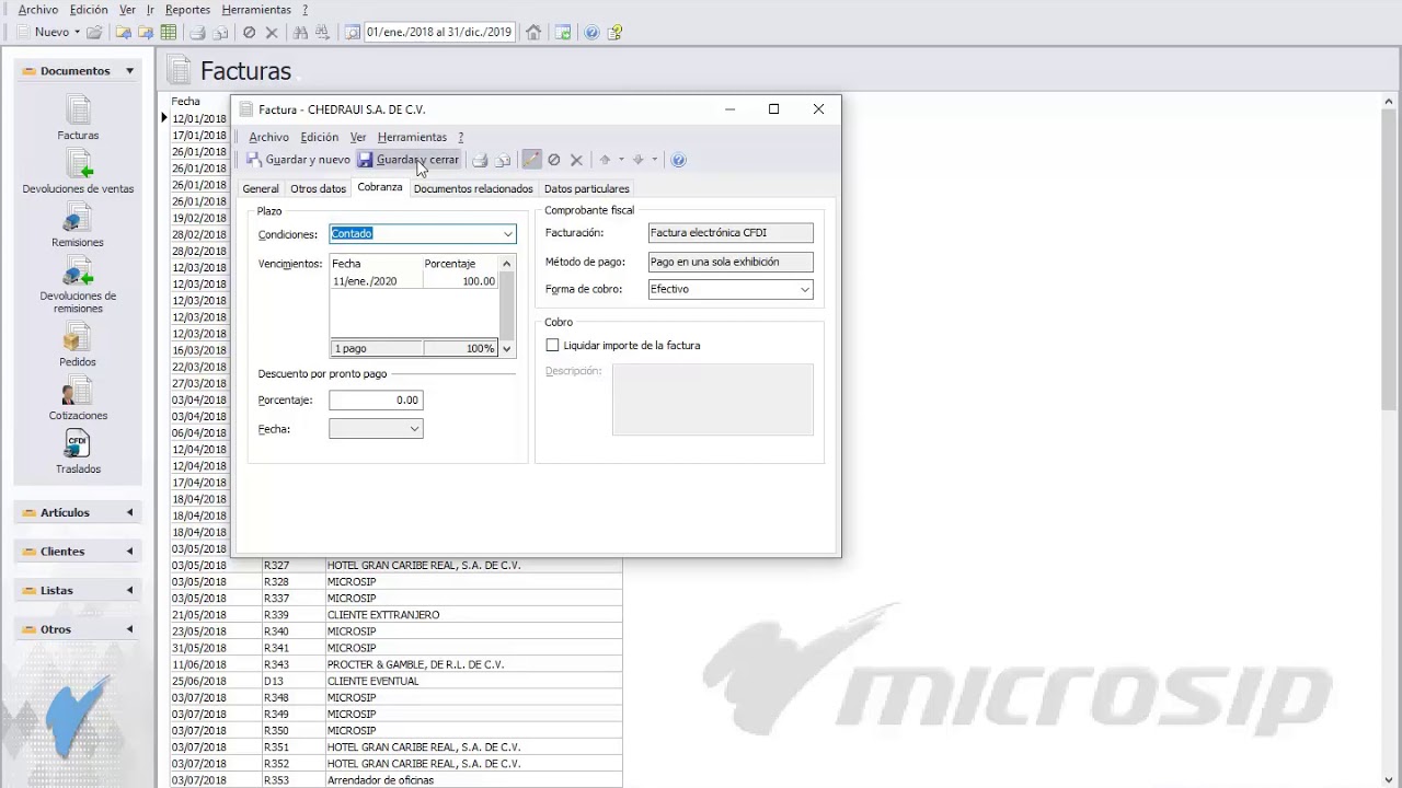 Microsip Ventas: ¿Para qué sirve la opción liquidar el importe de la ...