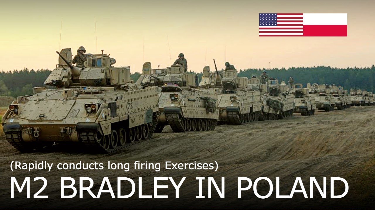 US Army Quickly Conducts Long Firing Exercise with M2 Bradley in Poland ...