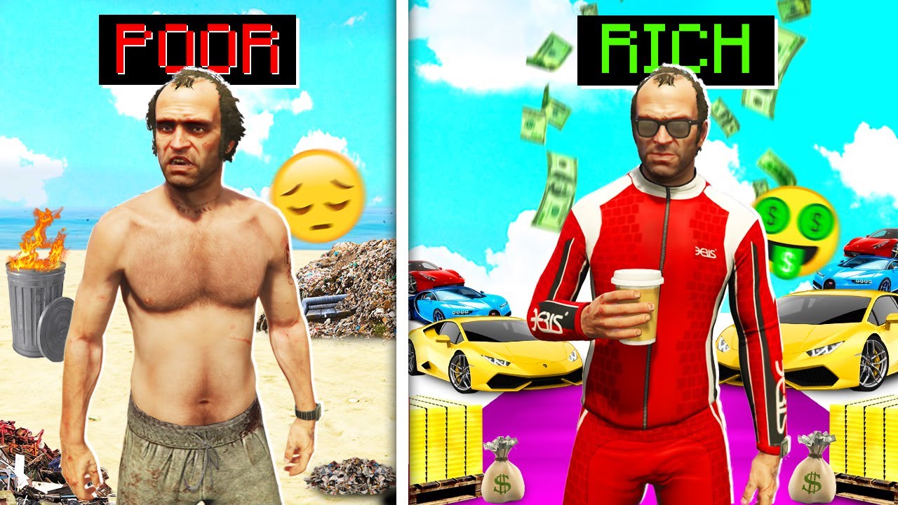 POOR Vs ULTRA RICH As TREVOR in GTA 5! - YouTube