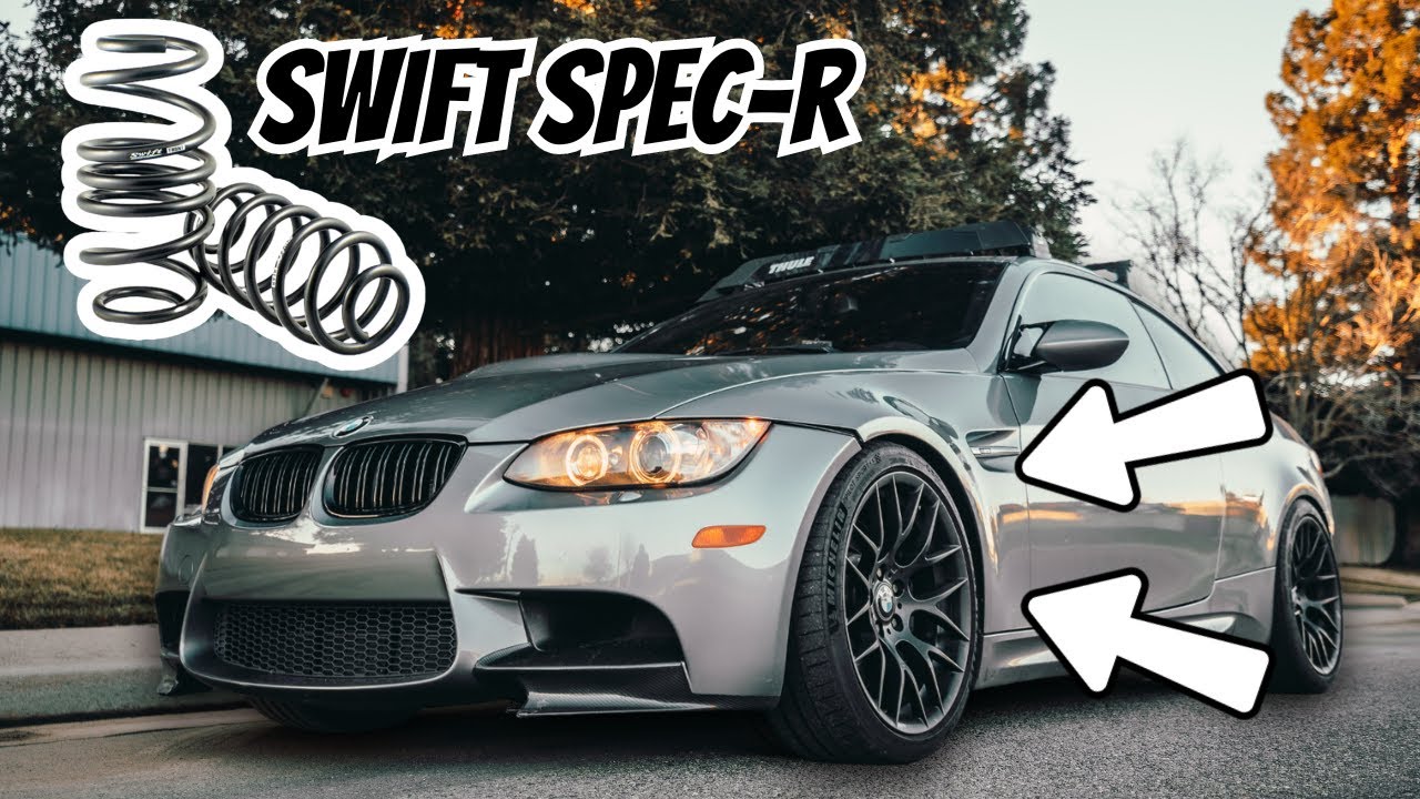 INSTALLING SWIFT SPEC-R LOWERING SPRINGS ON MY BMW E92 M3! - YouTube