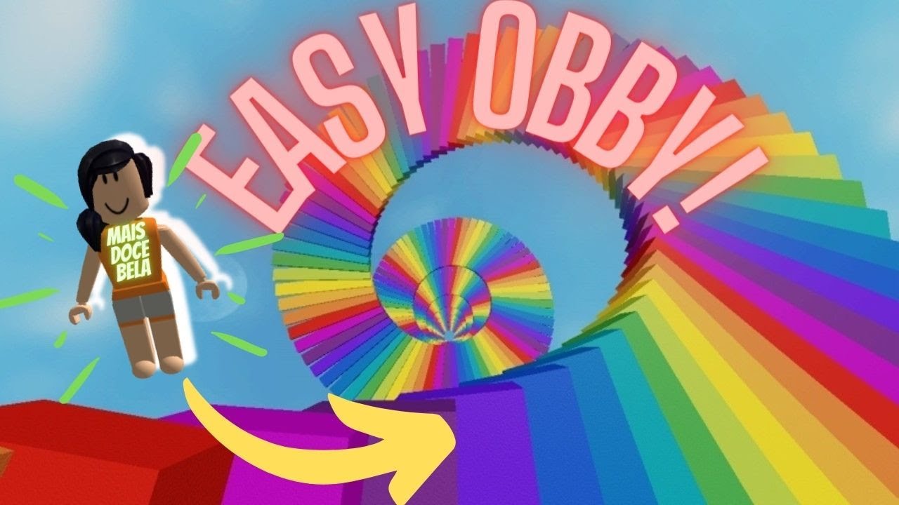 Roblox-encarando os obstáculos do Easy Obby!.(Roblox-facing the ...
