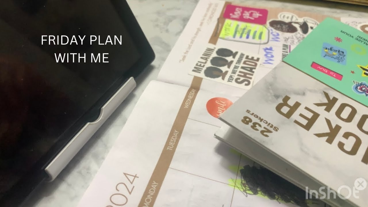 VLOG|Friday Plan With Me| Digital Planning | Planner Planning ...
