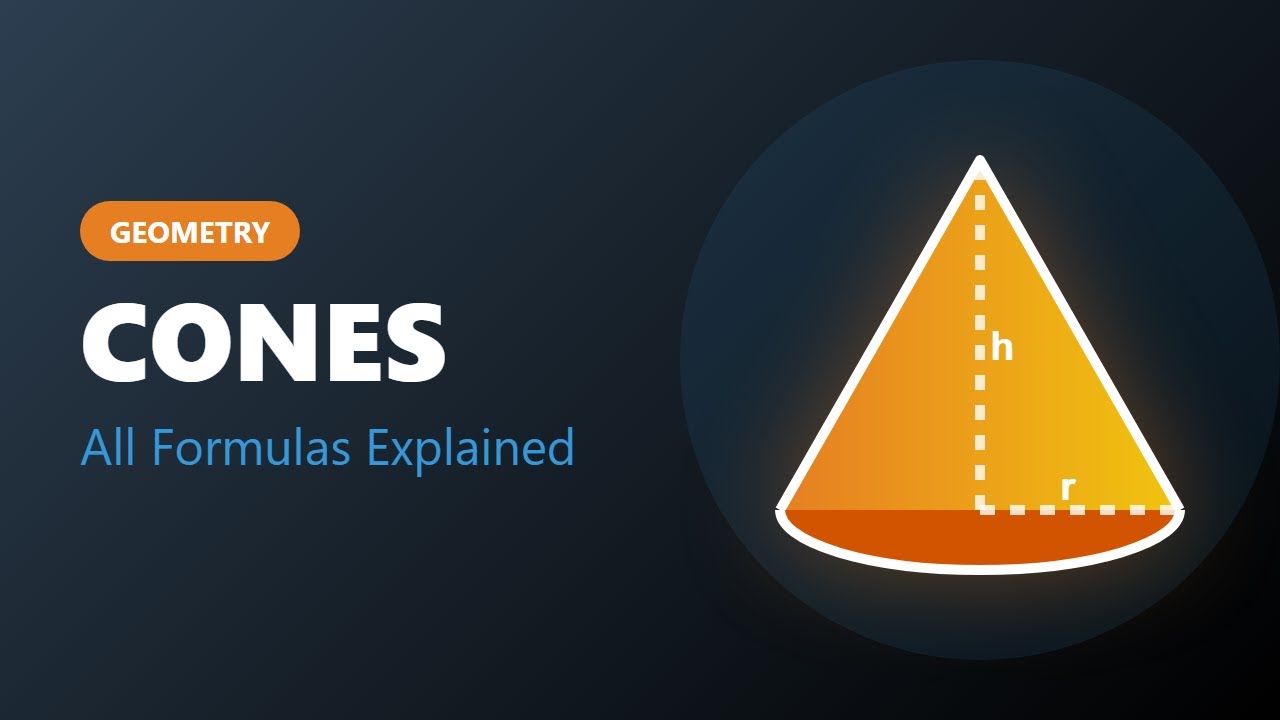 Cones Explained: Surface Area, Volume & Properties (Geometry) - YouTube