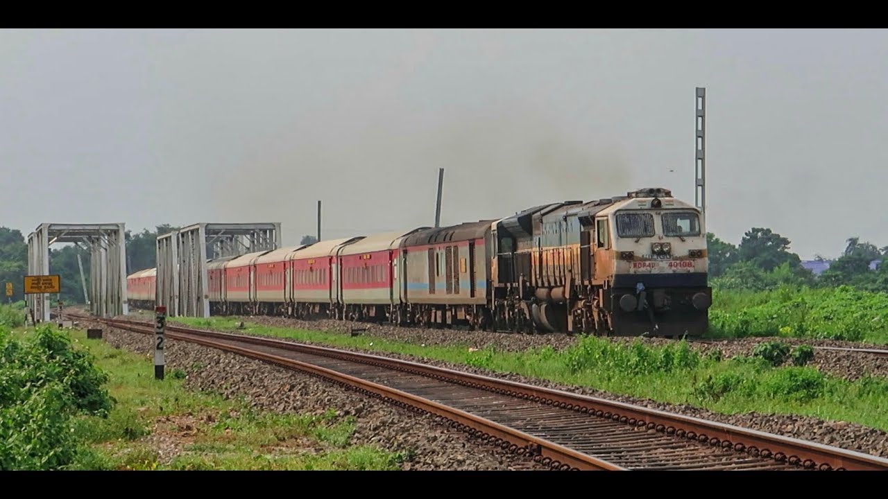 Dual Cab EMD from SGUJ DLS hauling 12424 Dibrugarh Rajdhani Express ...