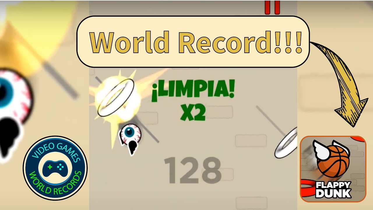 Flappy Dunk World Record by @easymonkeyaus Highest Score - 144 [current ...