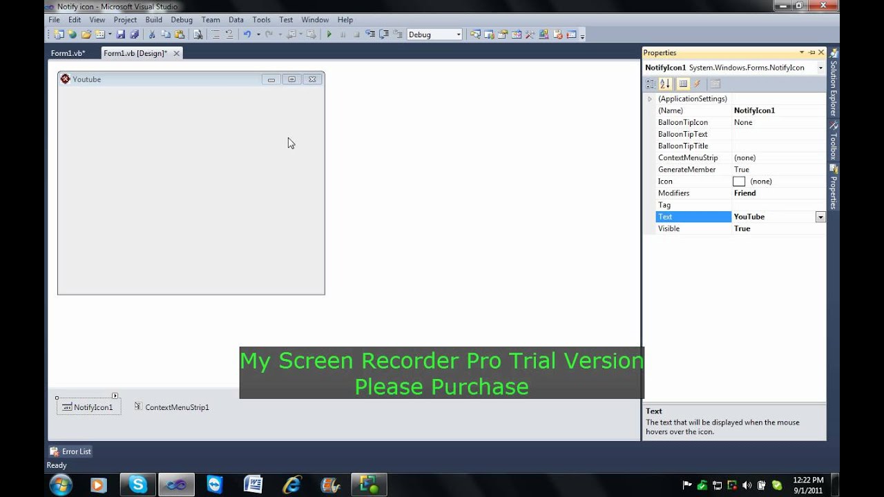 VB Notify icon - YouTube