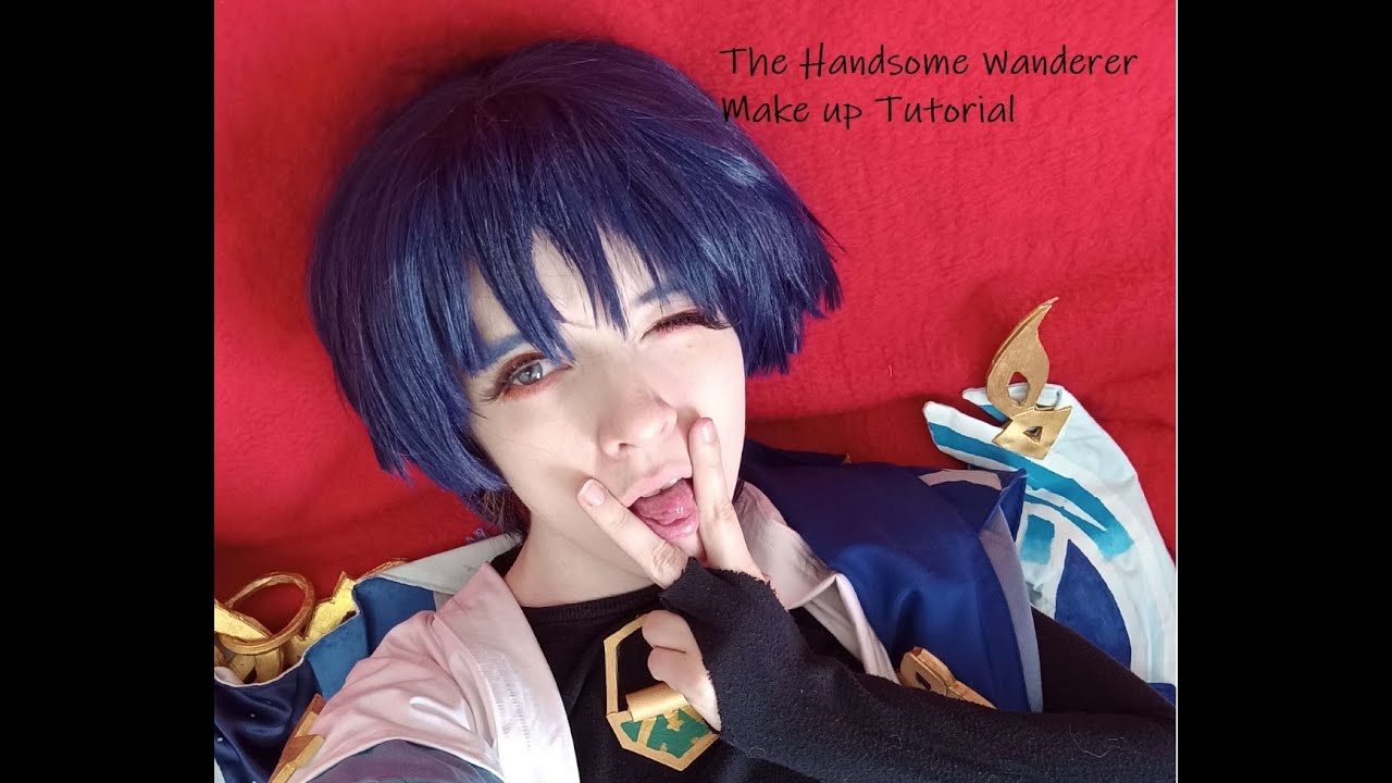 Scaramouche/Wanderer basic Make Up tutorial - YouTube