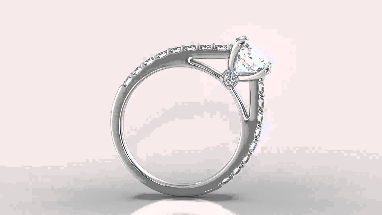 Agape Diamonds-Round Cut Engagement Ring-Model S/121663- HD1080 - YouTube