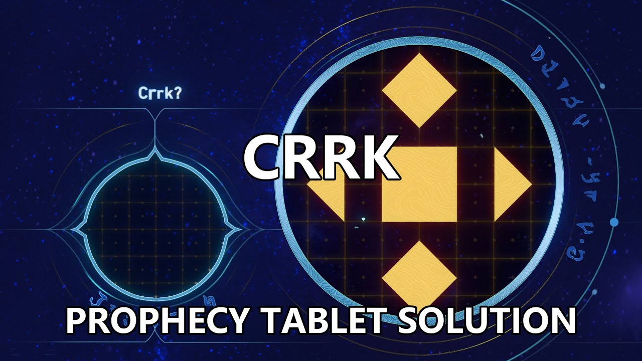 Crrk Prophecy Tablet Solution | Honkai: Star Rail - YouTube
