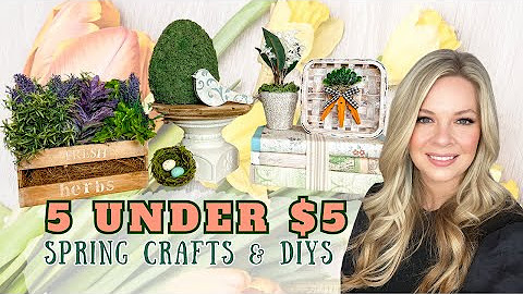 🌸 Spring Inspired DIYs for 2025 | A 5 Under $5 DIY Challenge - YouTube