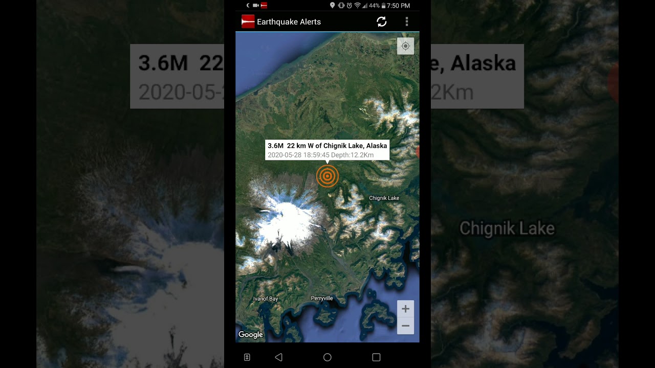 3.6 Earthquake Chignik Lake, Alaska 5-28-20 - YouTube