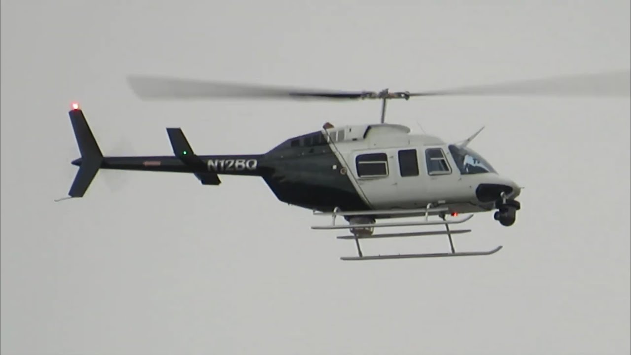 Bell 206 LongRanger IV N12BQ Fly By - YouTube