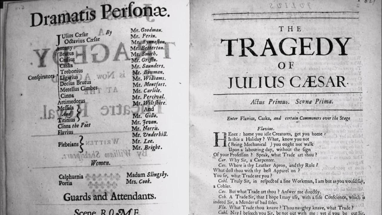 Marc Antony’s Funeral Oration (Act III, Scene 2) from Shakespeare’s ...