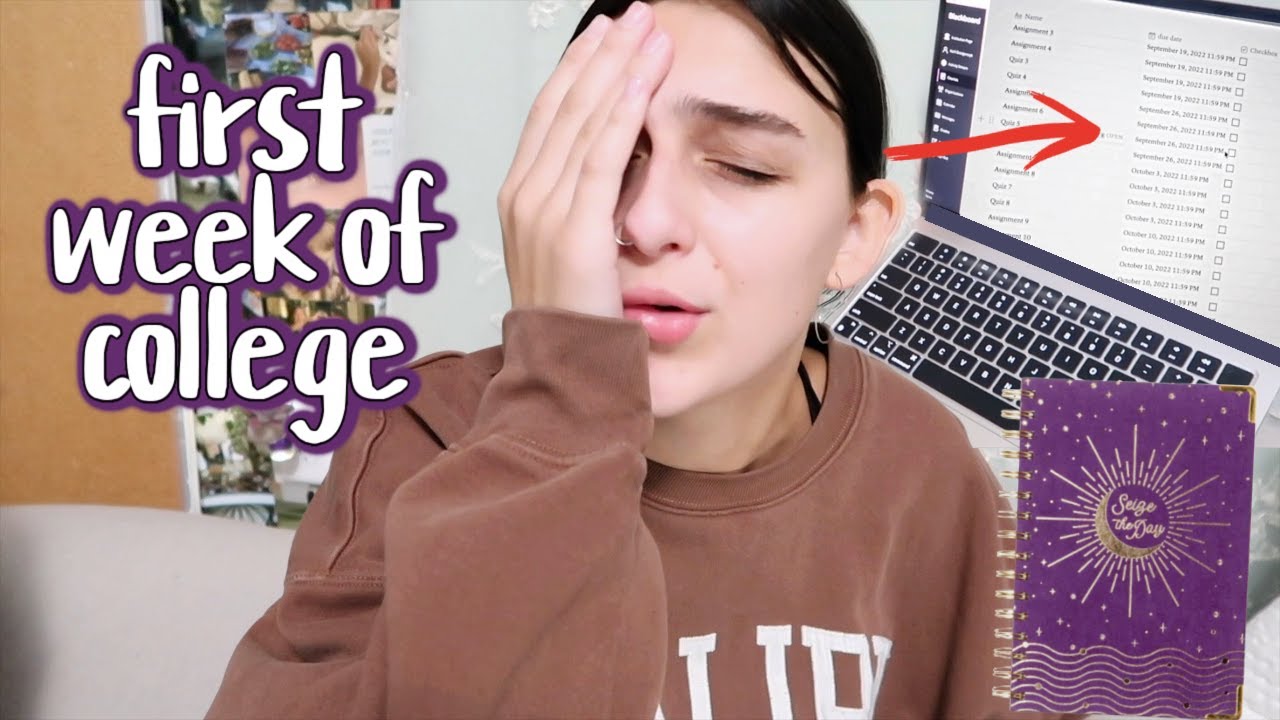 first week of college - YouTube