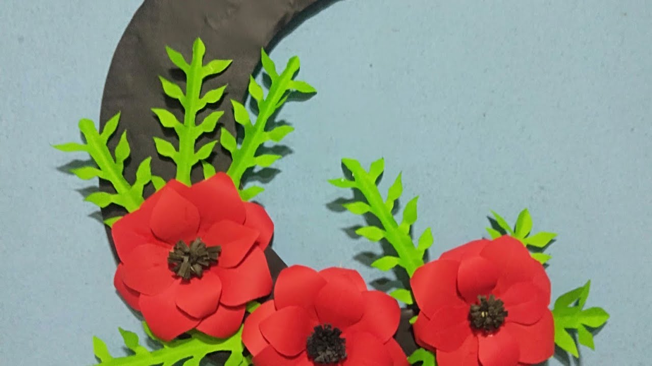 A4 Mal Nirmana/A4 Biththi serasili Nirmana How To Make paper Flowers ...