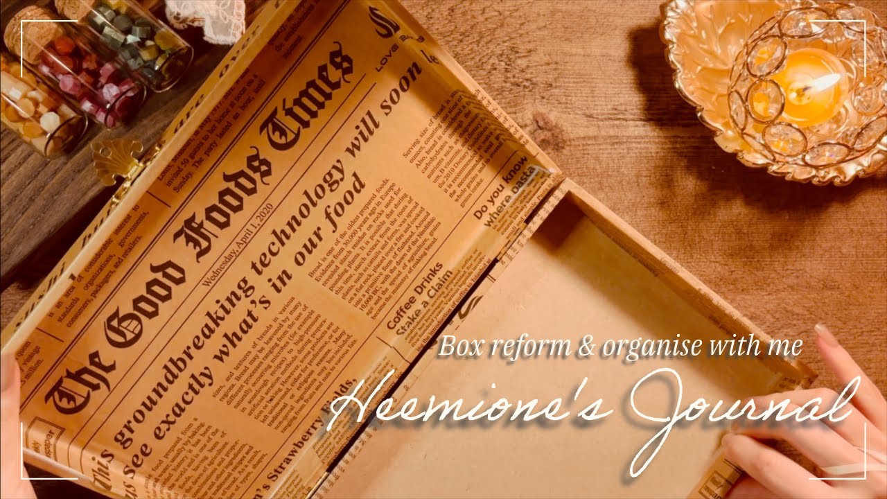 [ASMR Vintage Journal] Box reform & Organise with me 📦 - YouTube