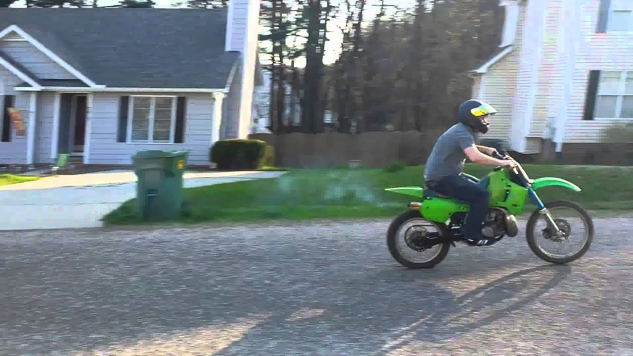 93' KDX200- 1st thru 3rd - YouTube