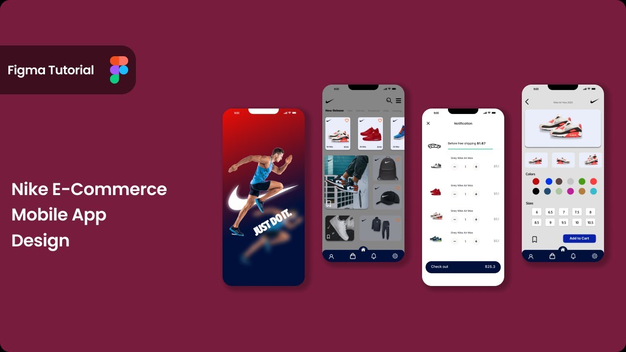 E-Commerce(Nike) Mobile App Design in Figma | Figma Design and ...