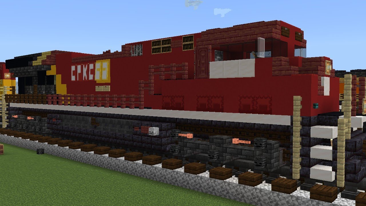 Minecrafting Tutorial - CPKC ES44AC Locomotive. New Paint Scheme! - YouTube
