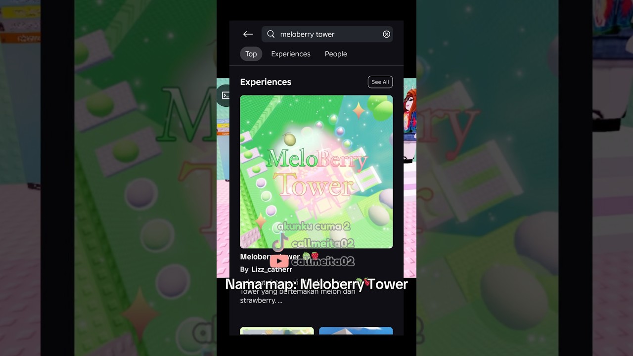 ada shortcut di MeloBerry Tower #roblox #robloxshorts - YouTube