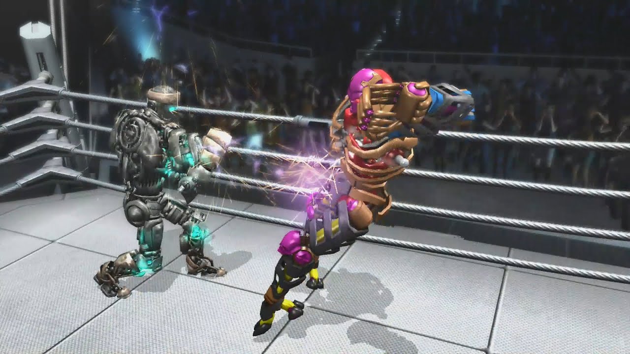 REAL STEEL THE VIDEO GAME - ATOM vs SKELETOR (KILLER UPPERCUT) - YouTube