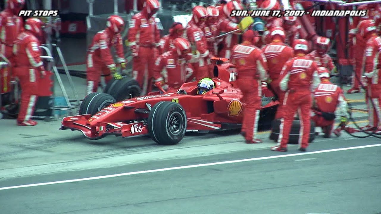 F1 2007 USGP in HD - Day 4: Start/Pitstops/Podium - 35min Home Vid ...