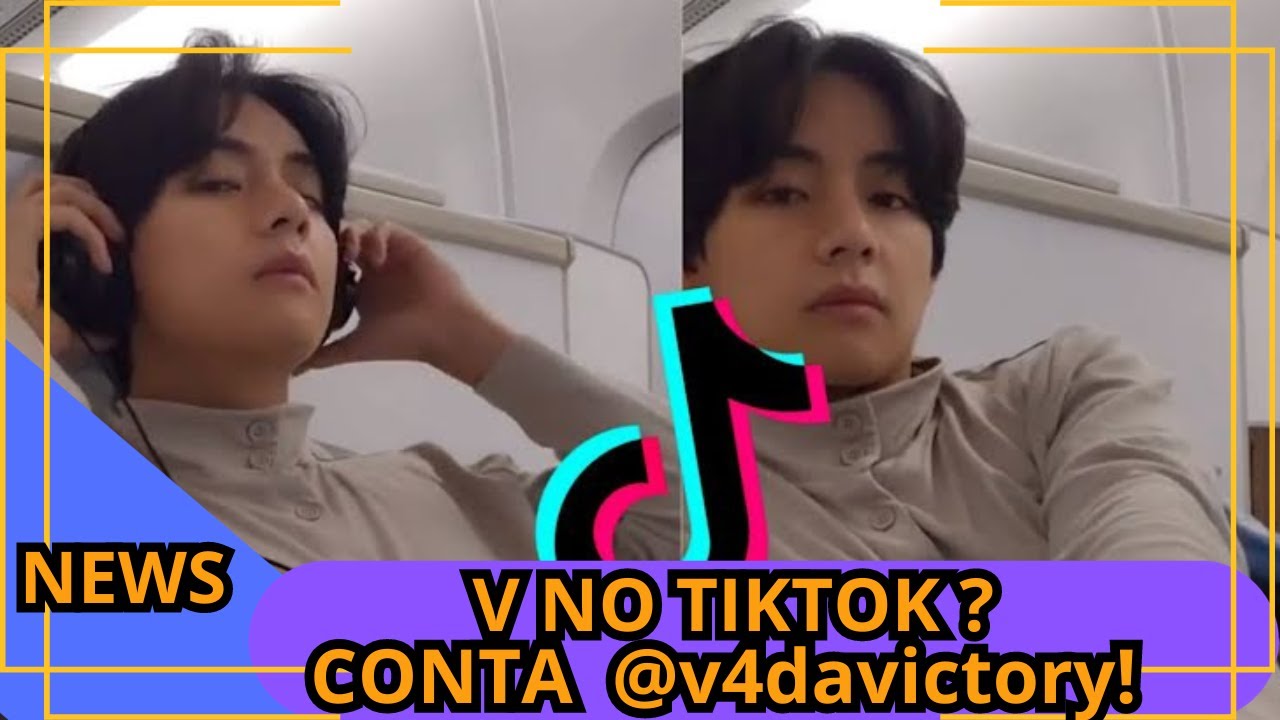 V do BTS: Conta Secreta no tiktok?! - YouTube