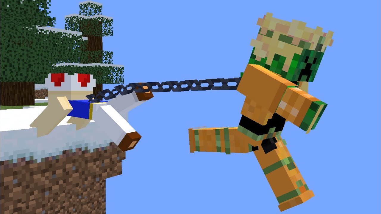 Minecraft but we’re Chained Together - YouTube