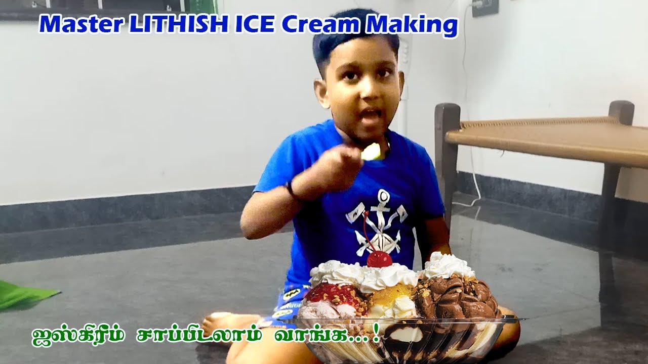 Master Lithish Ice Cream Making| Homemade Ice Cream| - YouTube