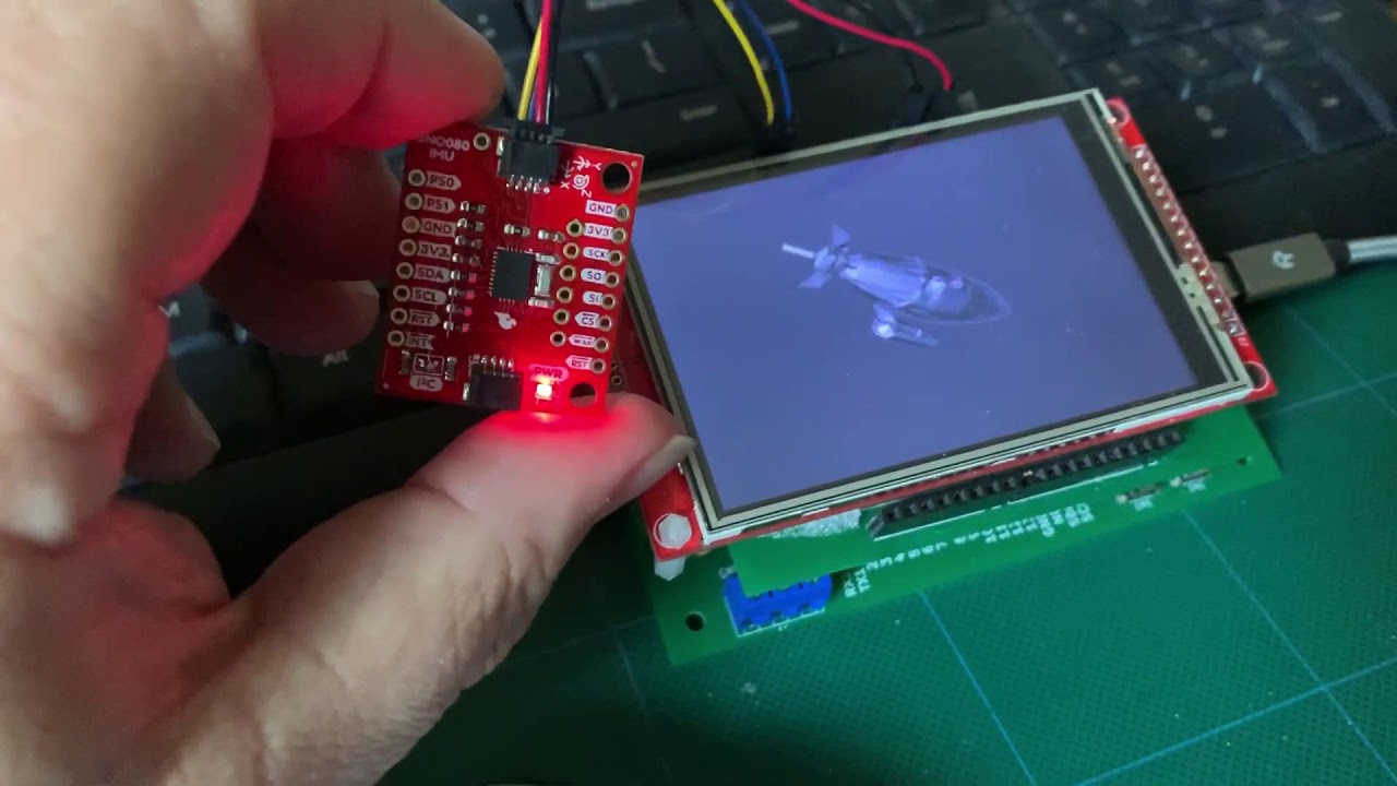 Teensy 41 Bno080 Sensor W3d Render Showing Orientations Youtube