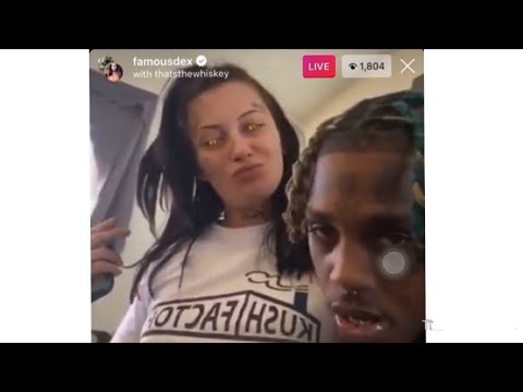 Famous Dex on Instagram live with his girlfriend ! - YouTube